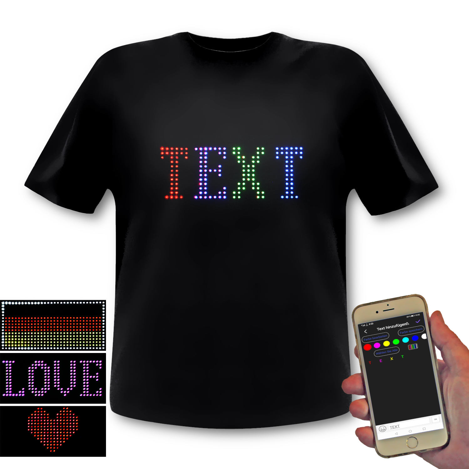 Programmable LED-Shirt
